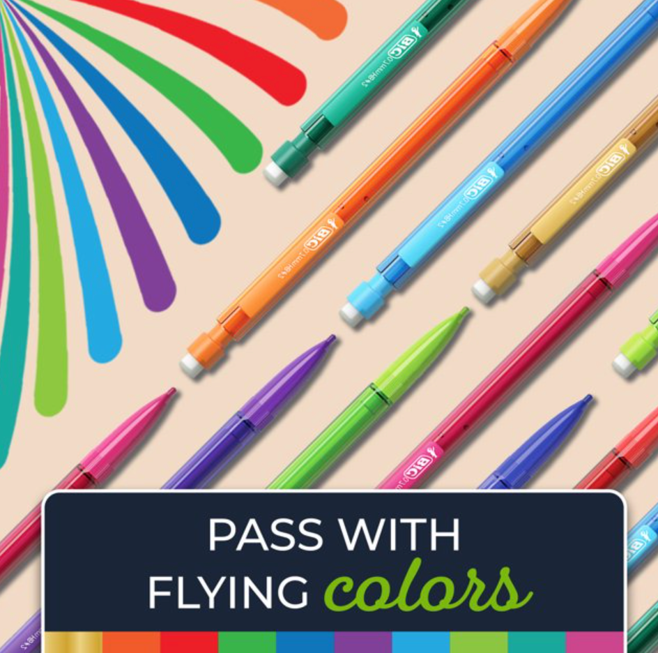 BIC Fashion Colored Barrel Mechanical Pencil - Color Cues, 60ct. box ...