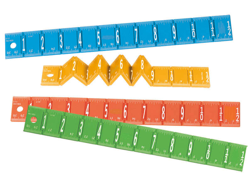 Foldable Metric 12 inch Ruler (12/unit), #1124 (G-28) – StudentSupply.com