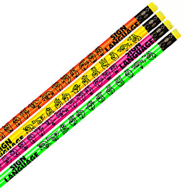 Sign Language Pencil, (72/unit), #D1442 (D-62B) – StudentSupply.com