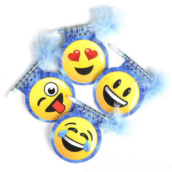 Emoticon Memo-Feather Pen Set (12 per unit), #42749 (G-2 ...