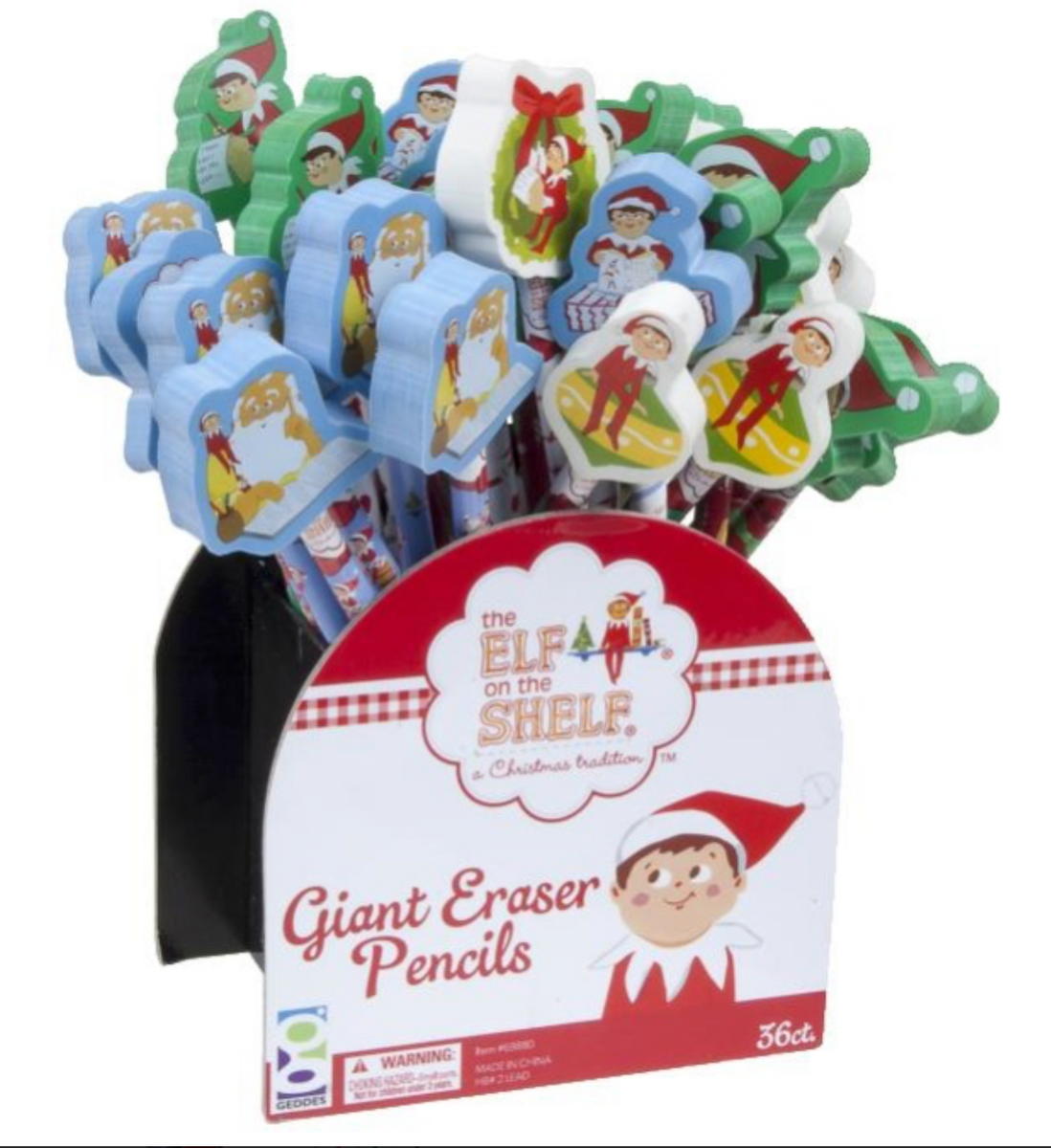 Christmas "Elf on The Shelf®" Pencils with Eraser Topper 36ct. #69880 ...